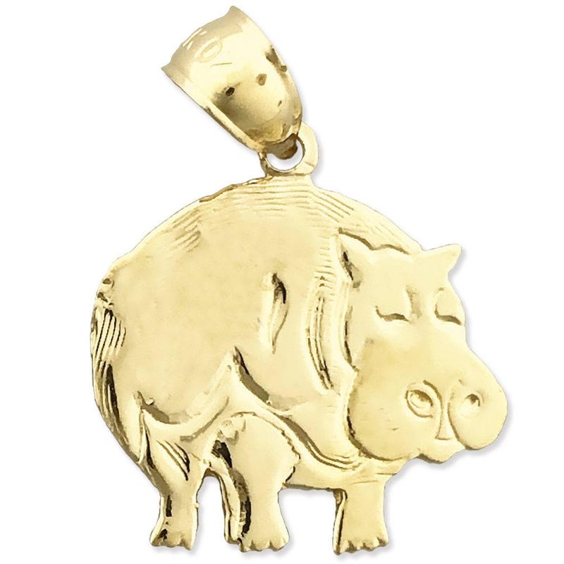 Gold Hippo - Etsy