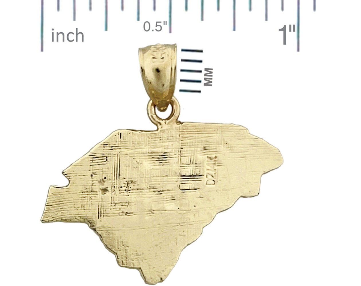 14K Gold South Carolina State Map Pendant - Etsy