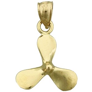 14K Gold 3D Propeller Charm - Etsy
