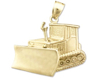 Bulldozer Pendant - Etsy