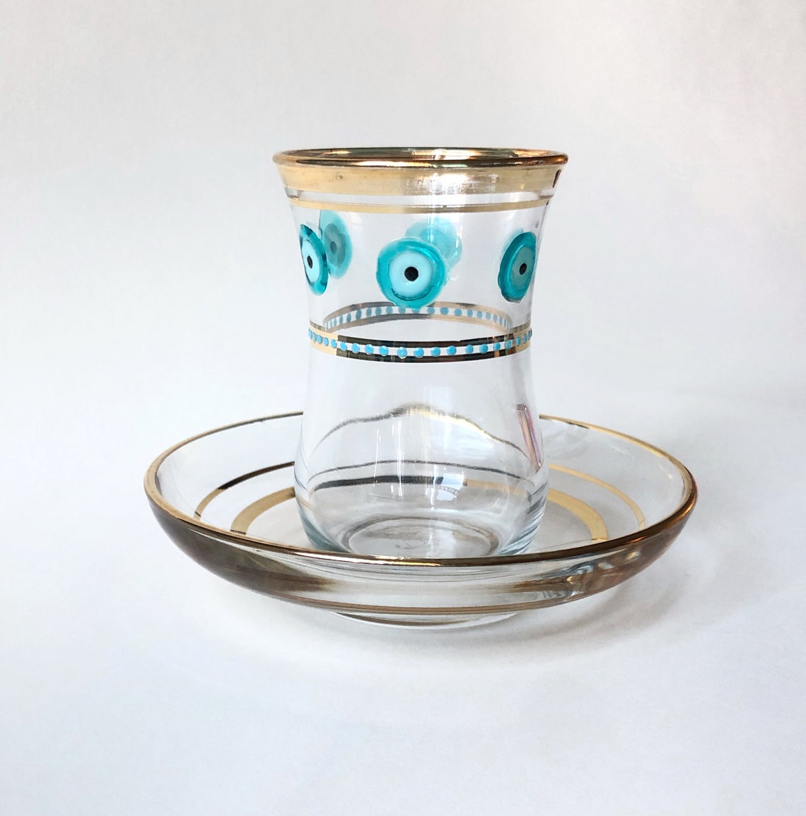 Taza de té turca pintada a mano regalo de amante del té - Etsy España