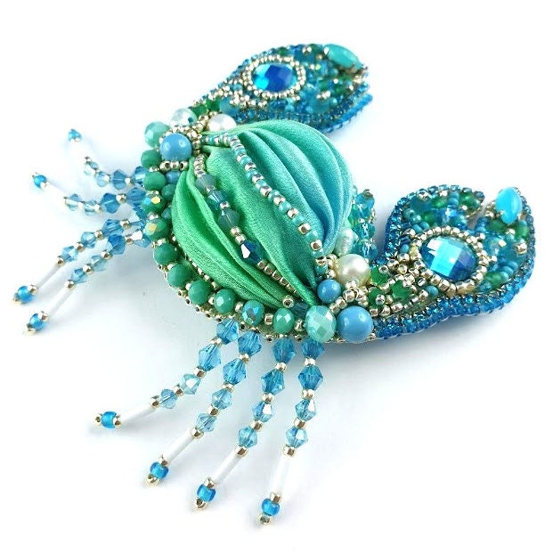 Crab Brooch, Sea Crab Brooch, Shibori Crab Brooch - Etsy