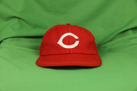 Vintage Cincinnati Reds Hat By Annco Small Elastic Ba… - Gem