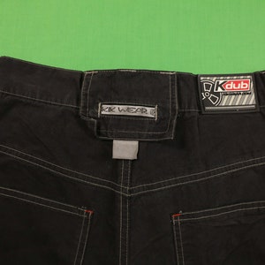 Vintage Y2K Kik Wear K Dub Shorts Black Size 31 Rave Pants Shants Stash ...