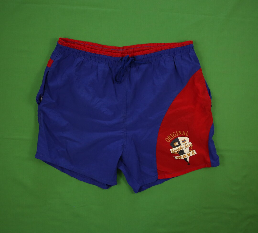 Vintage 80s/90s Bugle Boy Waterwear Wave Swim Trunks Size Large / Two ...