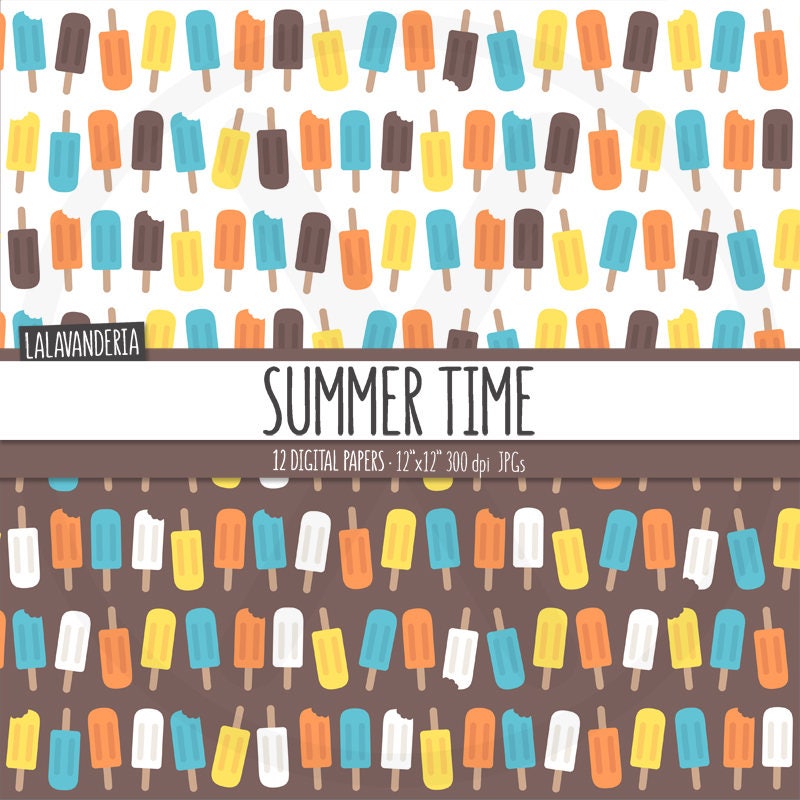 Summer Digital Paper Package With Beach Patterns. Printable - Etsy