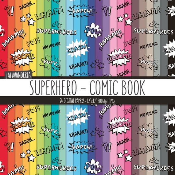 Comic Book Action Word Bubbles