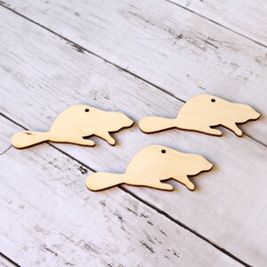 Beaver Cutout, Wooden, Ornament Blank, Paint, Unfinished, 3" Ornament ...
