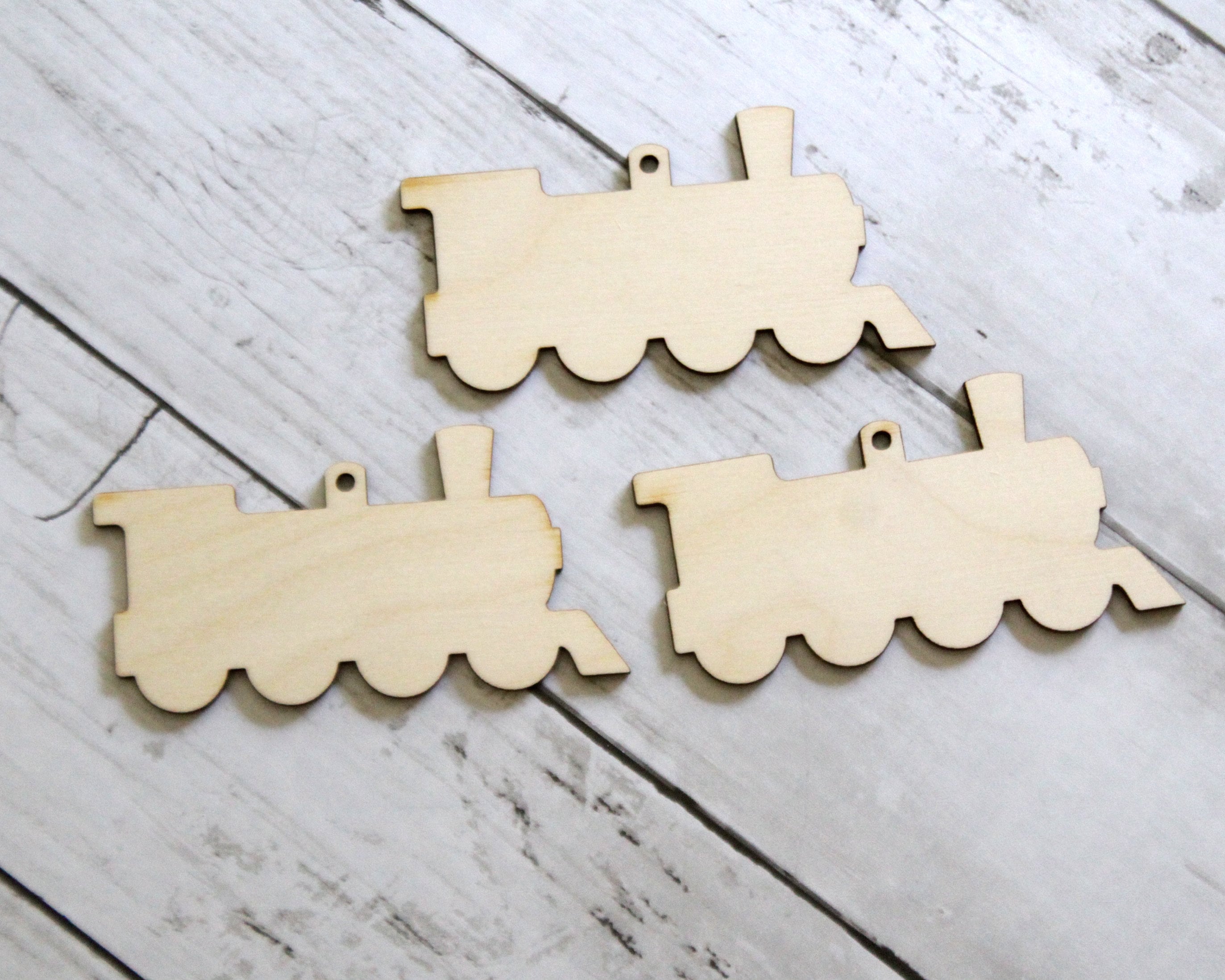 Steam Train Cutout, Wooden, Tank Engine Ornament Blank, Wooden Ornament ...