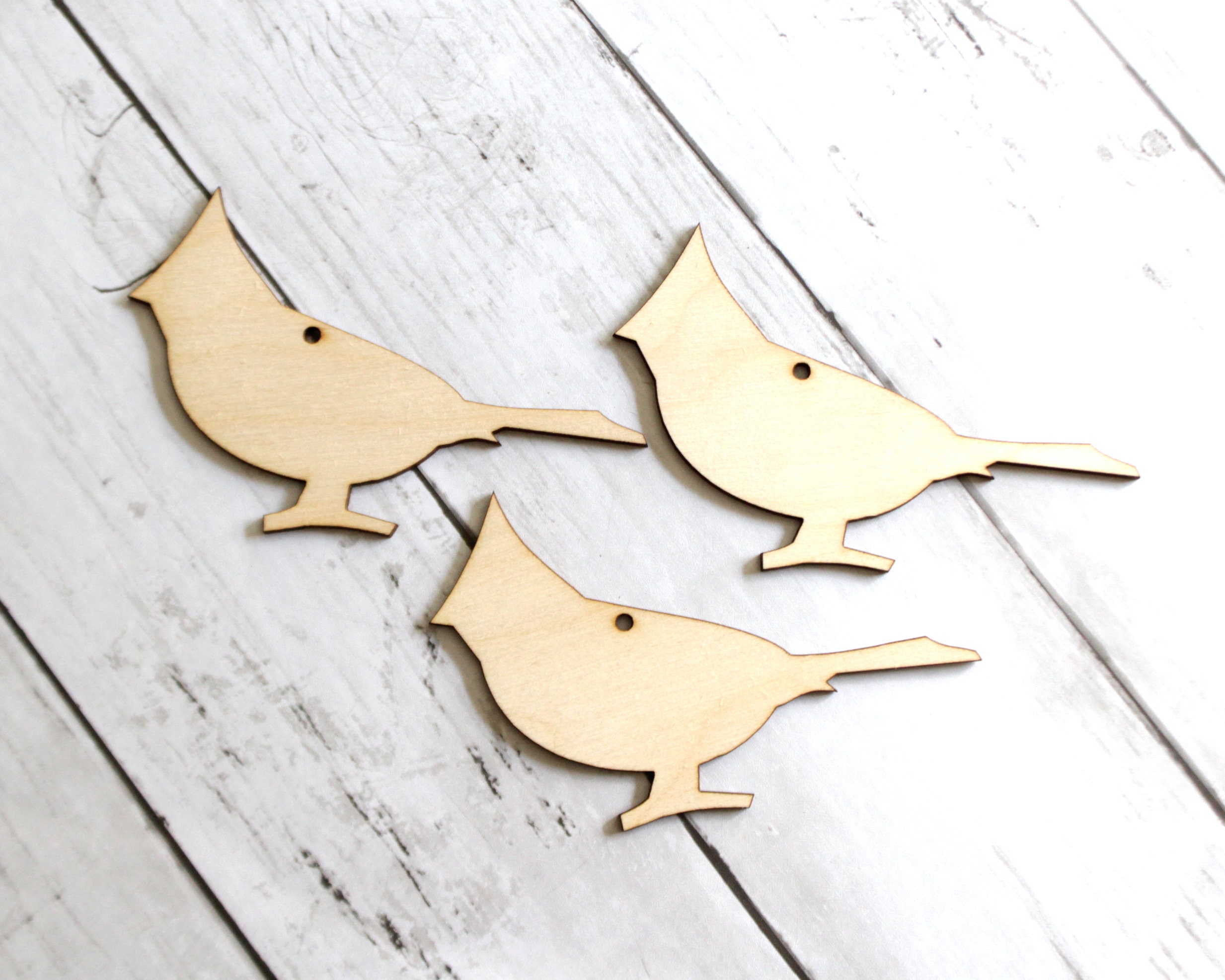 Cardinal Cutout Northern Red Crested Passerine Bird - Etsy