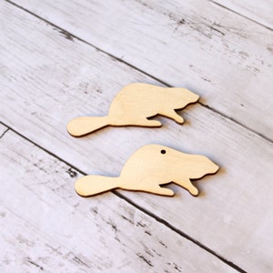 Beaver Cutout, Wooden, Ornament Blank, Paint, Unfinished, 3" Ornament ...