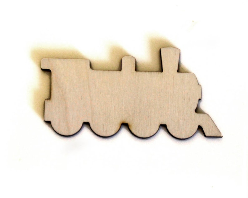 Steam Train Cutout, Wooden, Tank Engine Ornament Blank, Wooden Ornament ...