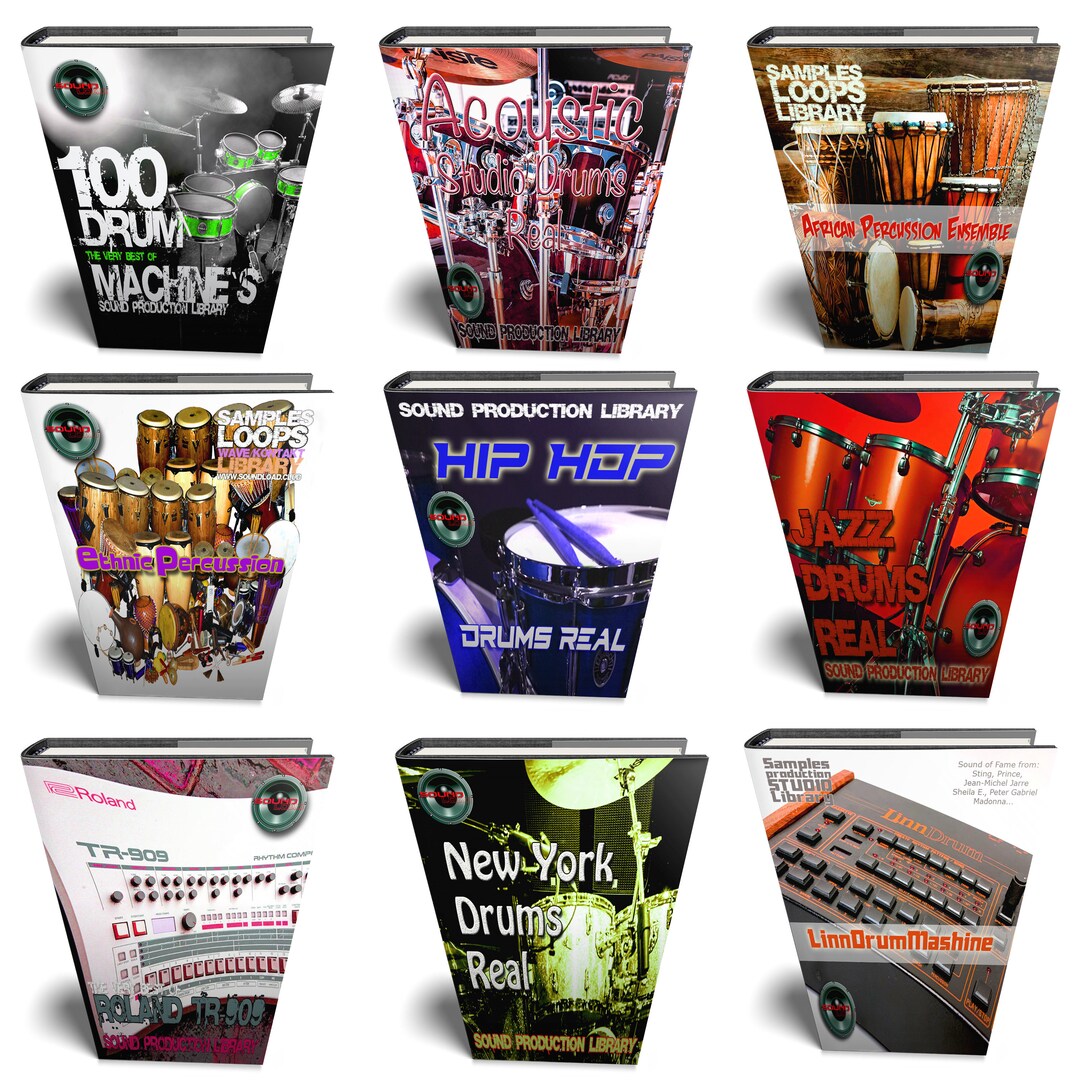 DRUMS & Perc. Bundle Big SALE Large Original 24bit - Etsy