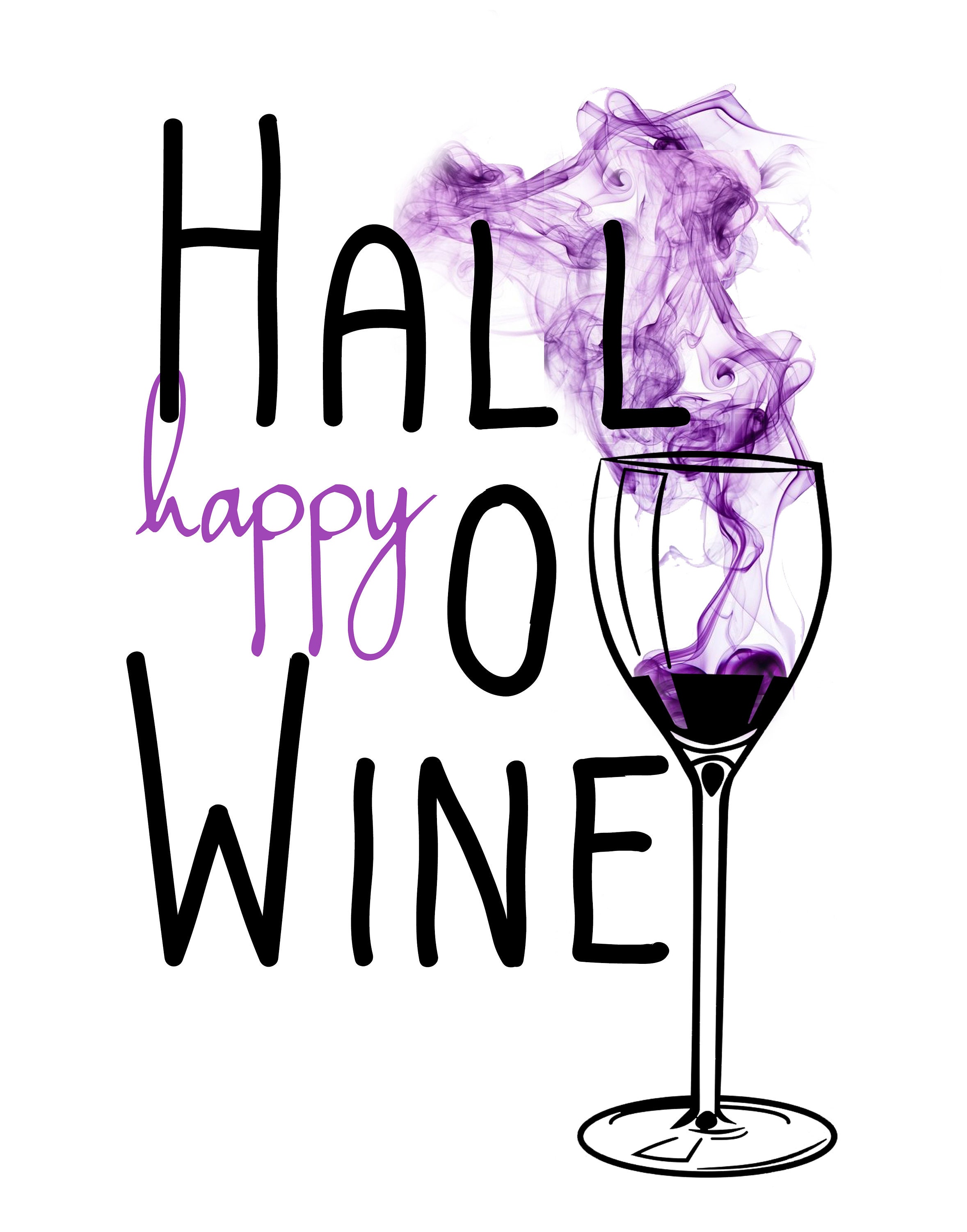 Happy Halloween Wine hallowine Halloween Party - Etsy UK