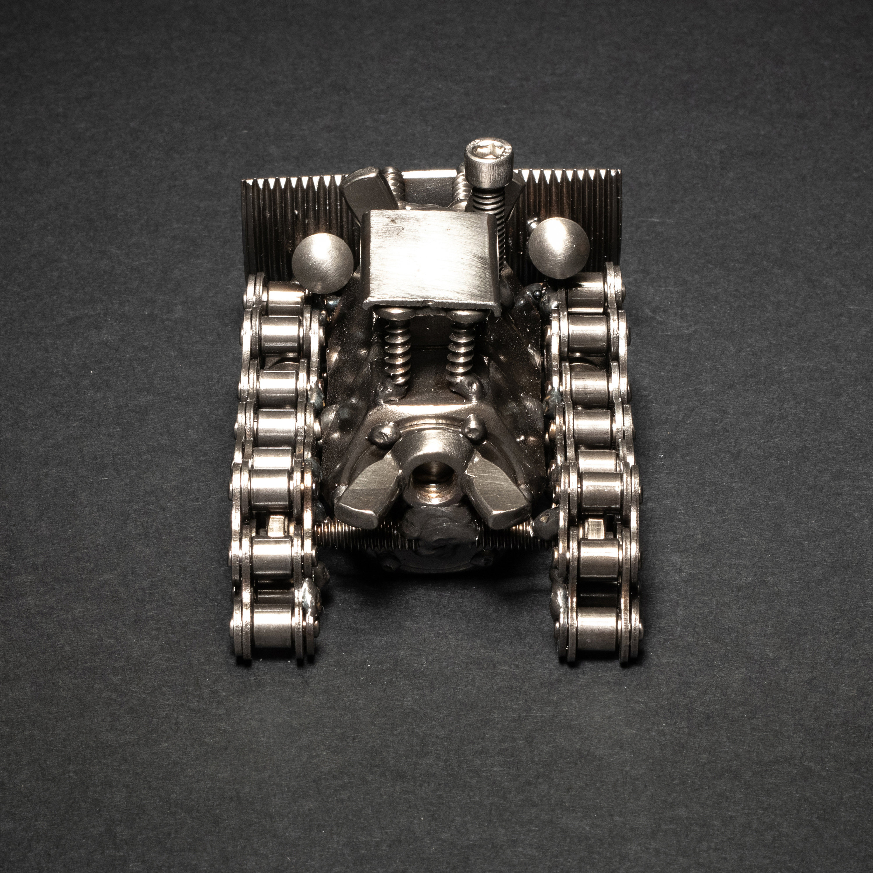 Scrap Metal Bulldozer Figurine, Steel Dozer, Nuts and Bolts Dozer ...