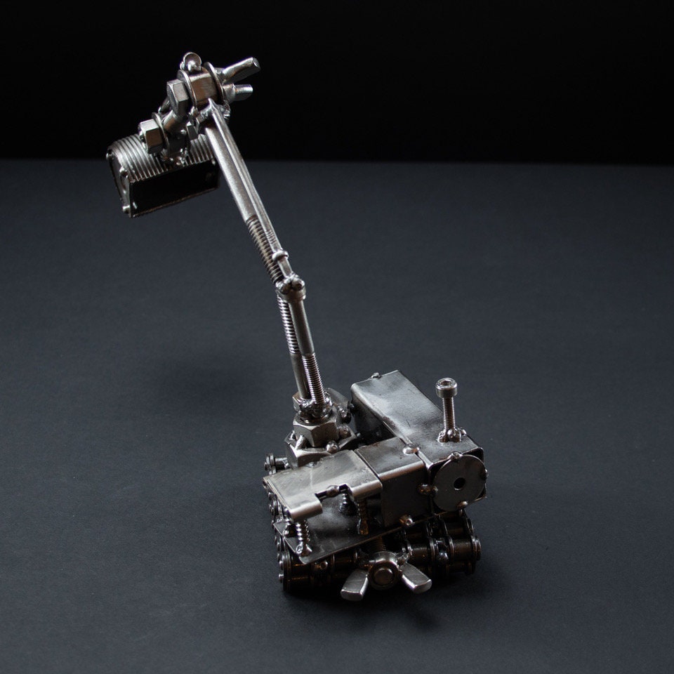 Metal Art Excavator Figurine Steel Excavator Nuts and Bolts - Etsy