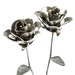 Dos rosas de metal par de rosas de metal reciclado - Etsy España