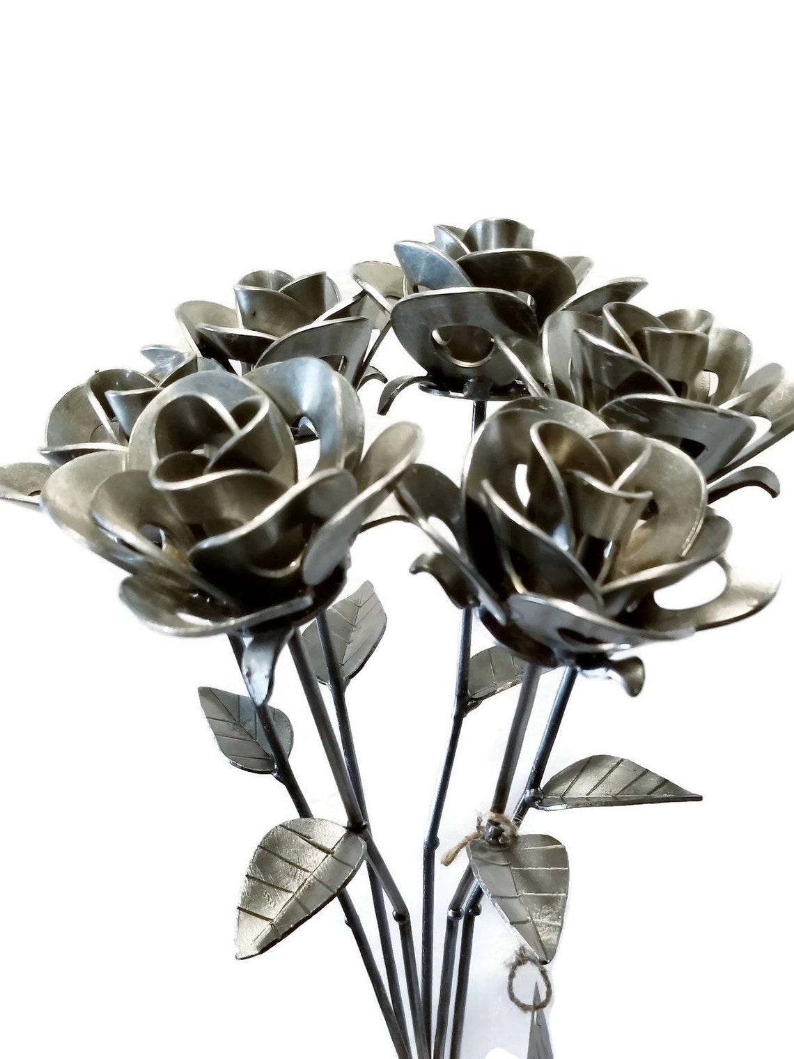 Half Dozen Metal Roses Six Metal Roses Welded Metal Rose - Etsy Canada