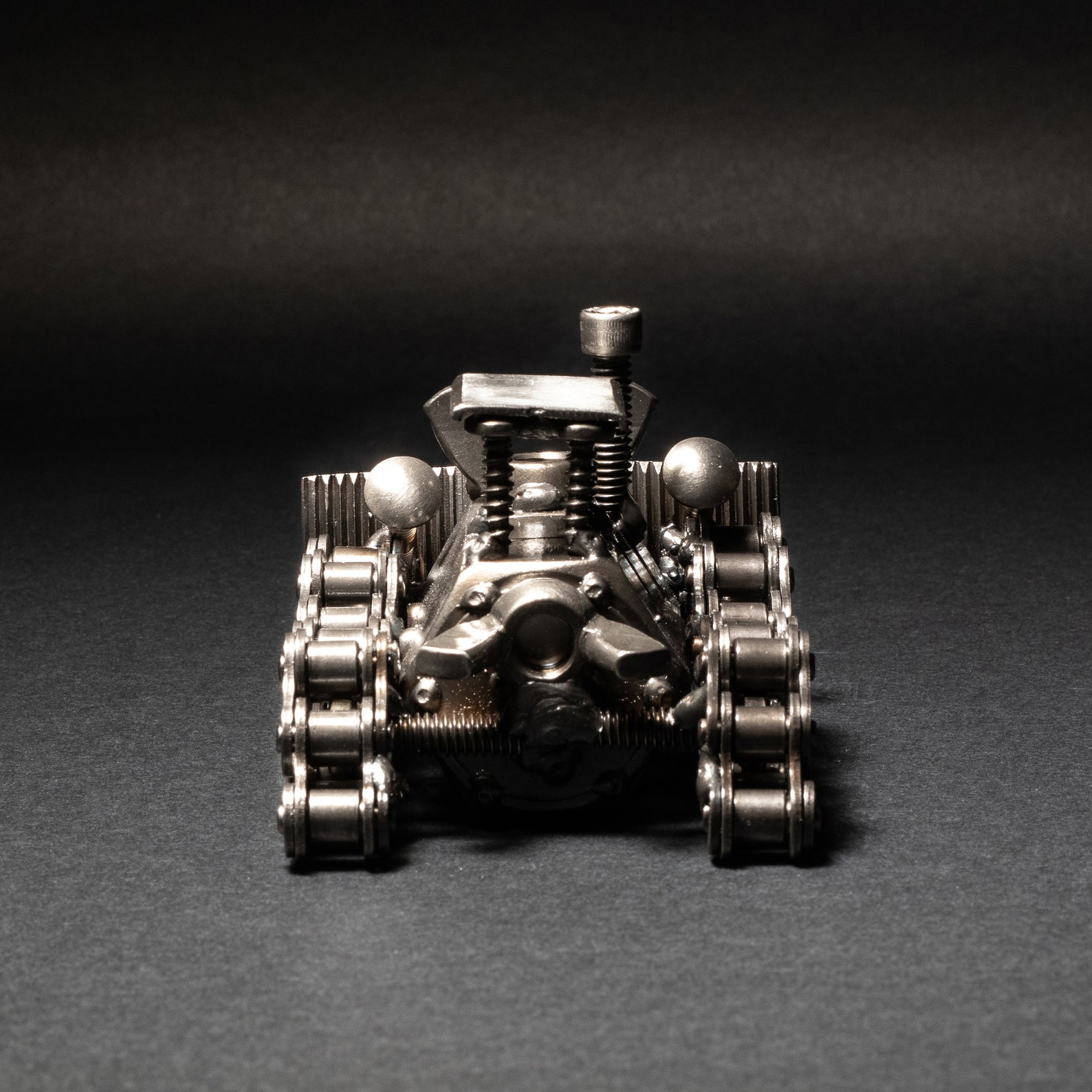 Scrap Metal Bulldozer Figurine, Steel Dozer, Nuts and Bolts Dozer ...