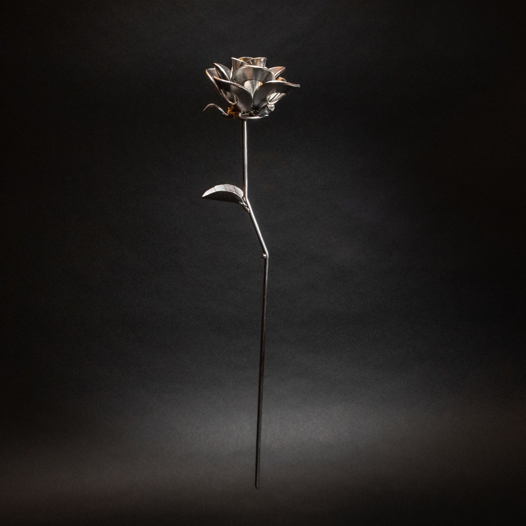 Original Immortal Rose, Recycled Metal Rose, Steel Rose Sculpture ...