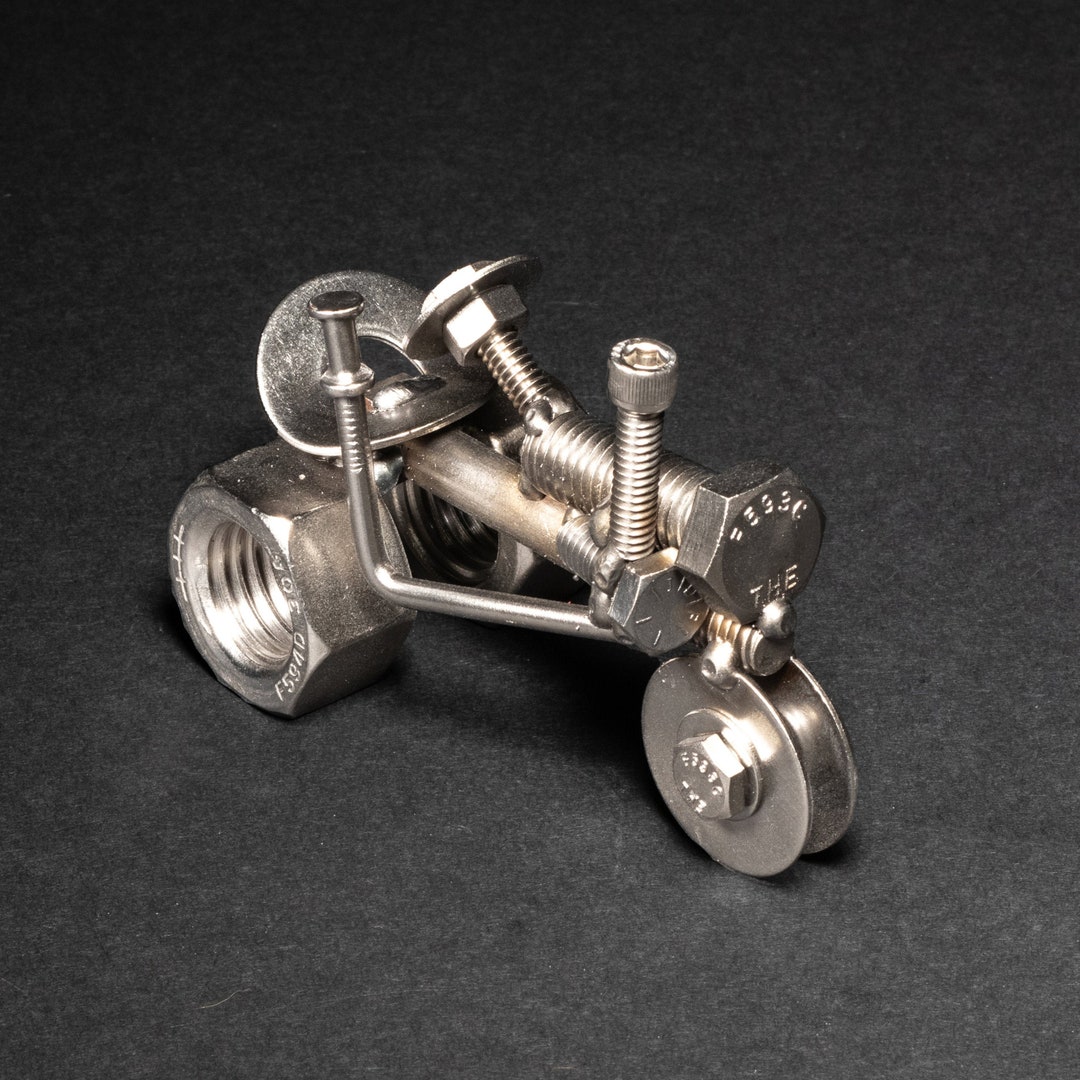 Handmade Scrap Metal Tractor Figurine: Nuts & Bolts Sculpture - Etsy