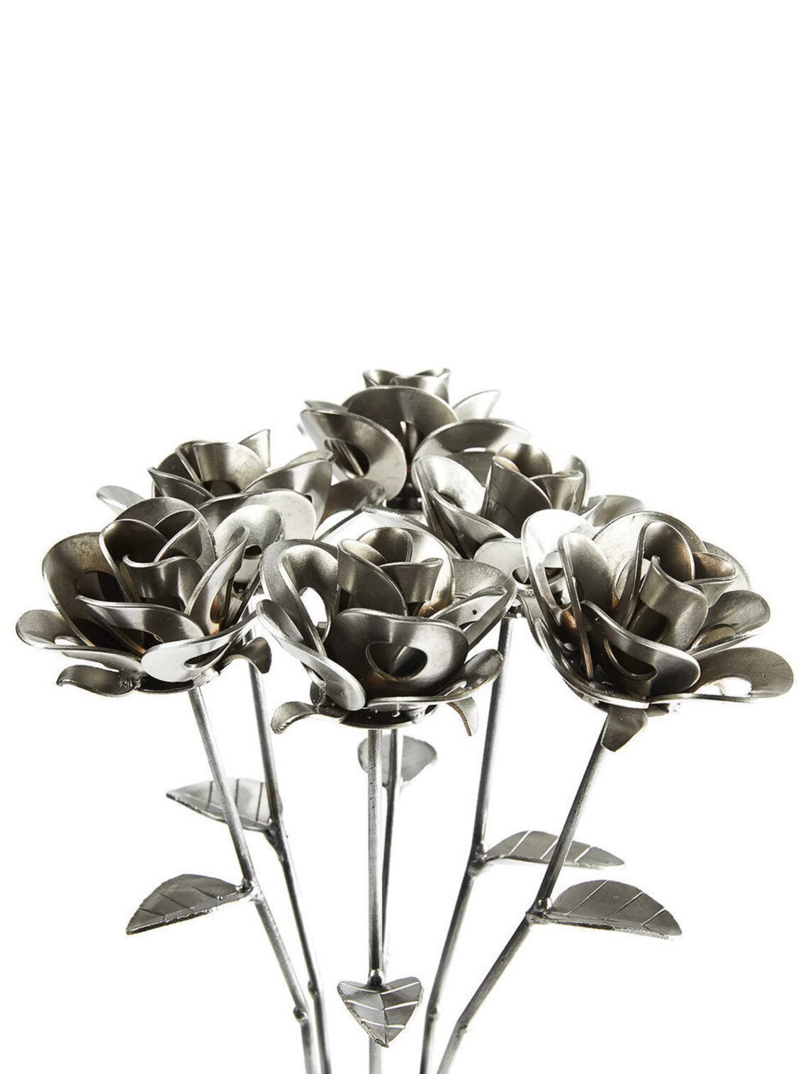 Half Dozen Metal Roses Six Metal Roses Welded Metal Rose - Etsy Canada