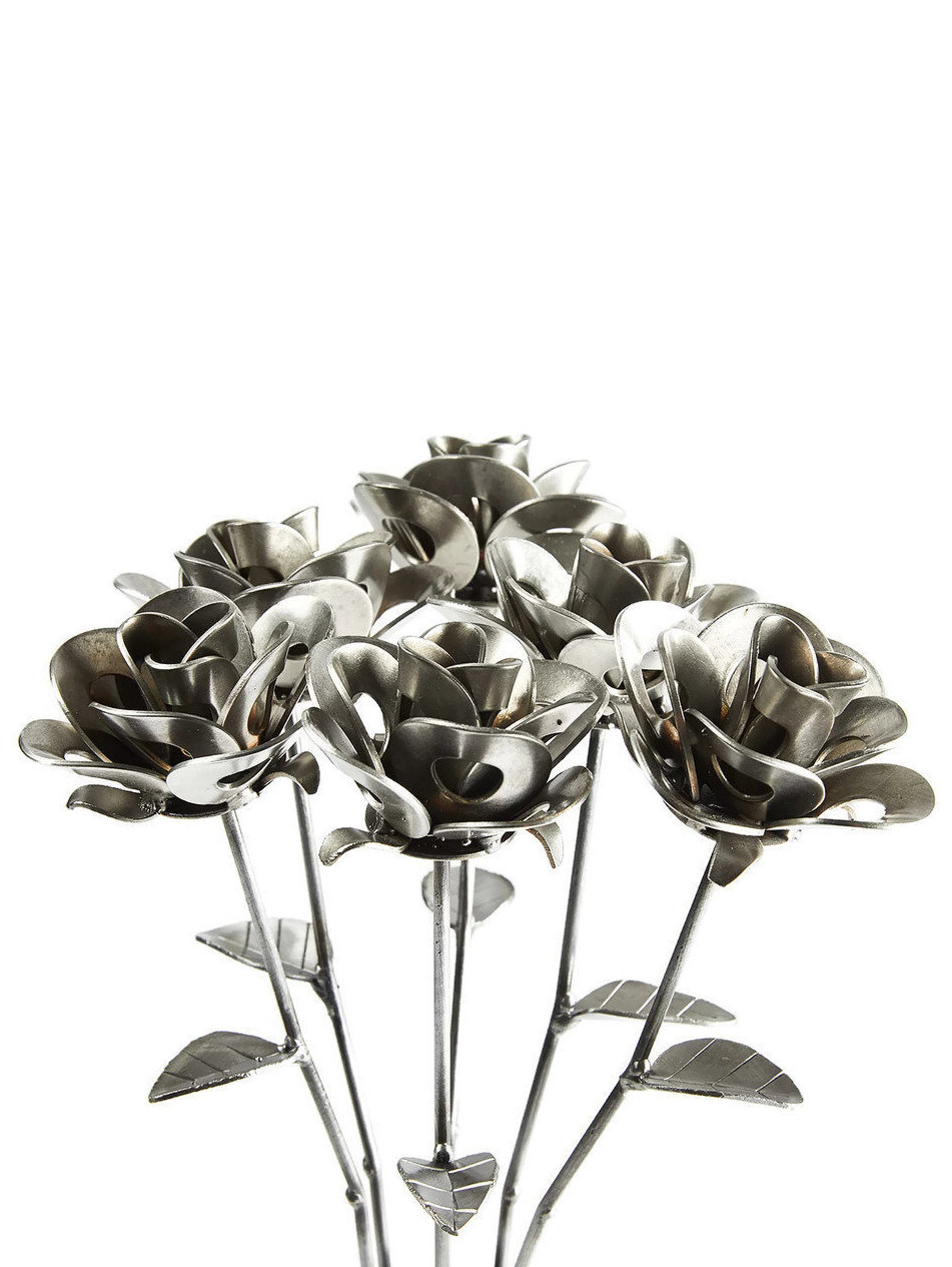 Half Dozen Metal Roses Six Metal Roses Welded Metal Rose - Etsy