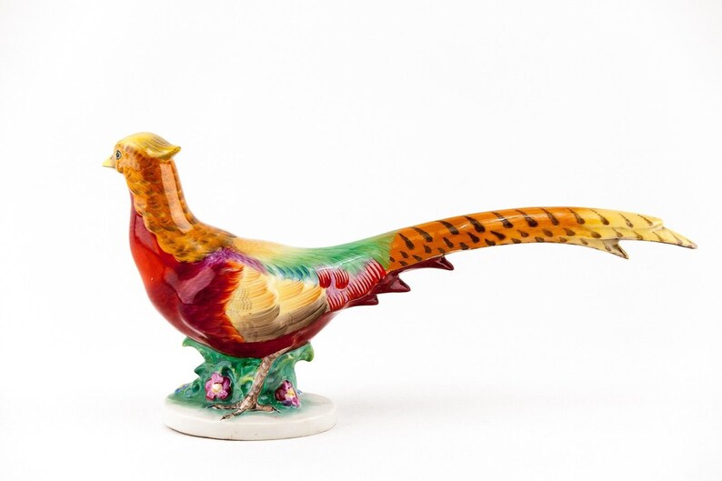 Herend, Large Pheasant Bird, HANDPAINTED PORCELAIN FIGURINE (2) ! (P028 ...