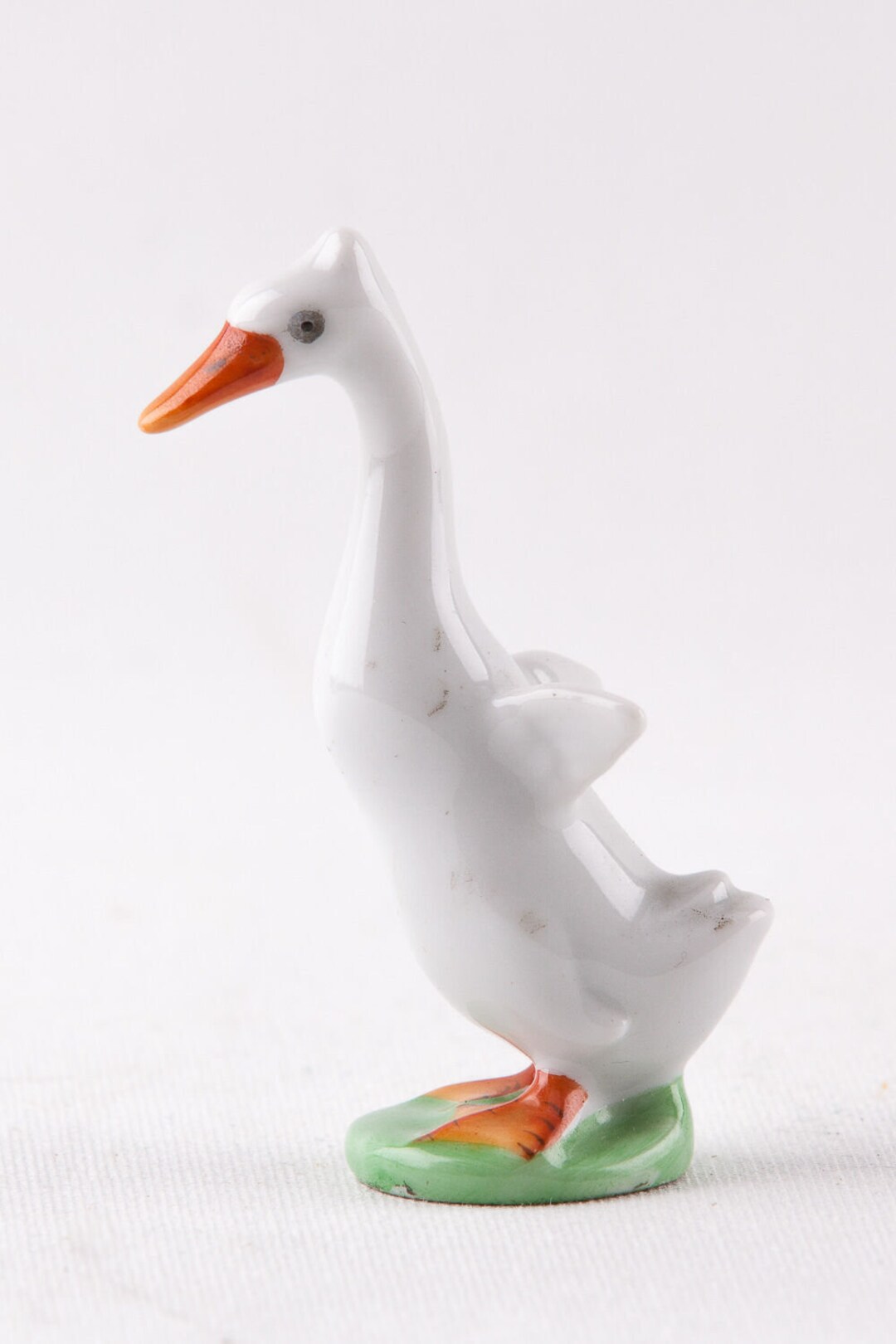 Herend, White Goose Bird, Miniature HANDPAINTED PORCELAIN FIGURINE ...