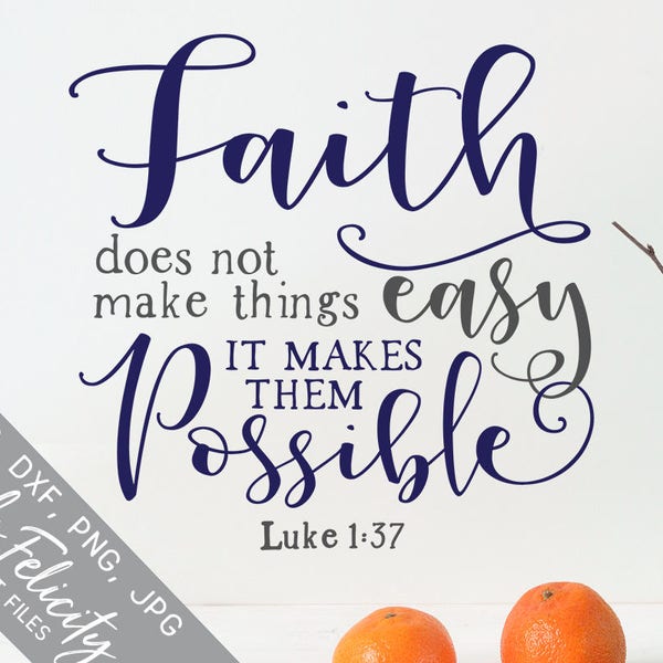 Luke 1 37 - Etsy