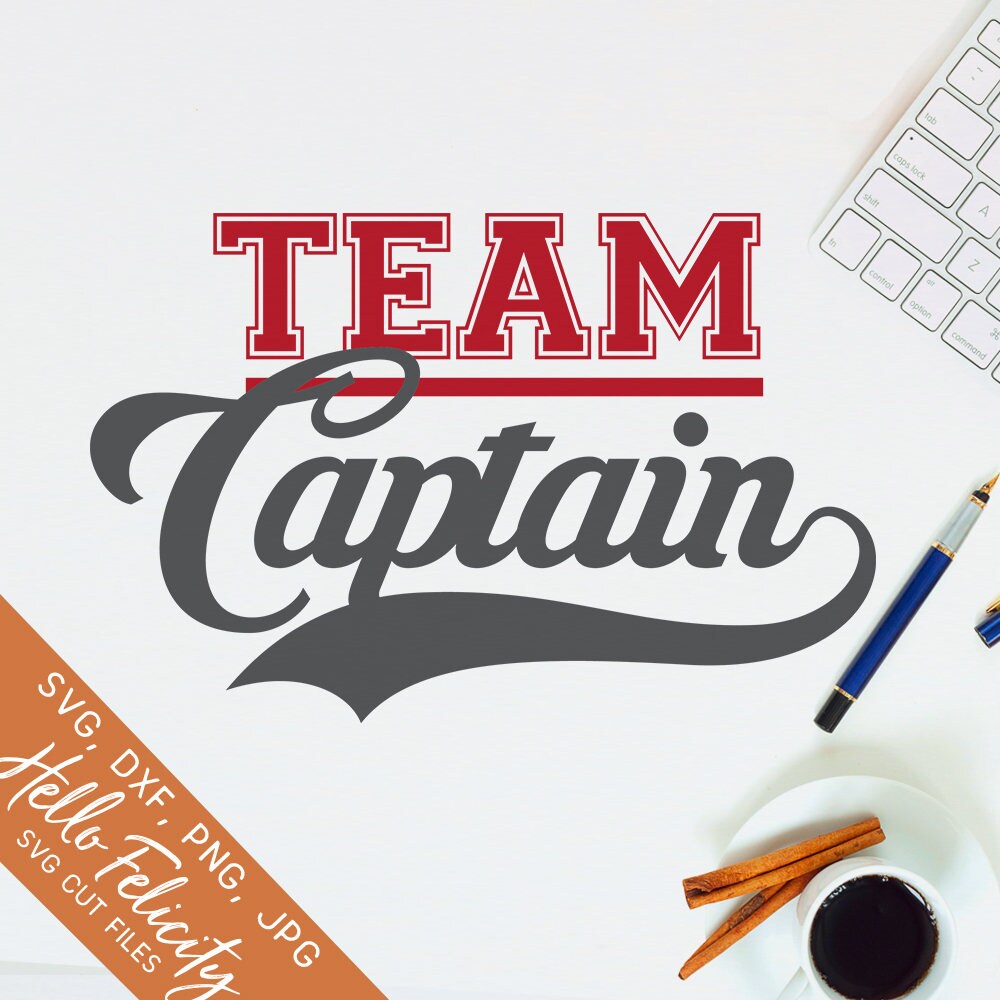 Sports Svg Team Svg Captain Svg Team Captain Svg Dxf Jpg | Etsy