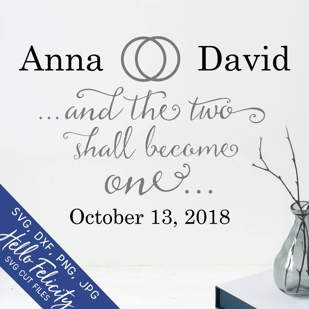 These Two Shall Become One