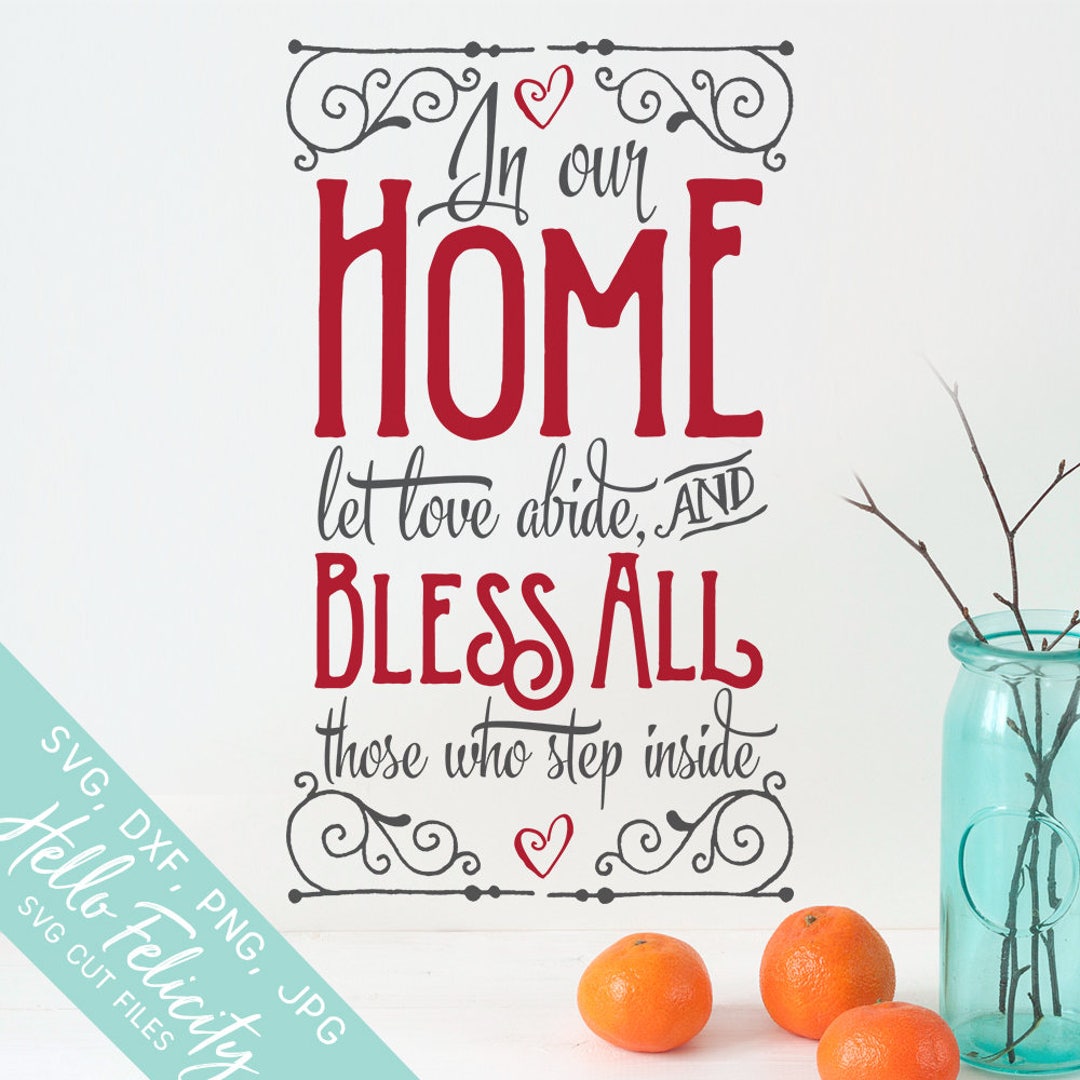 Svg Files for Cricut, Dxf, New Home Svg, House Blessings Svg ...