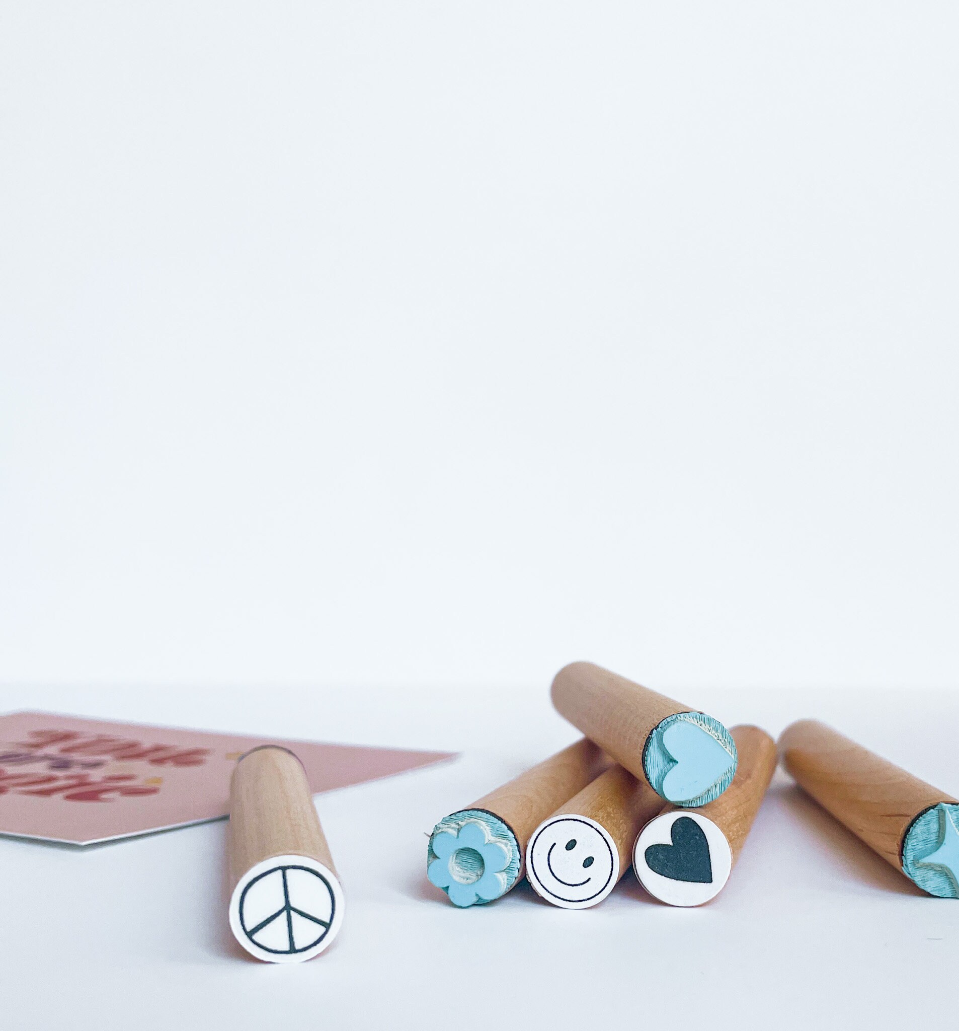 Mini Peg Rubber Stamp Packaging Stamp Star Stamp Celestial - Etsy