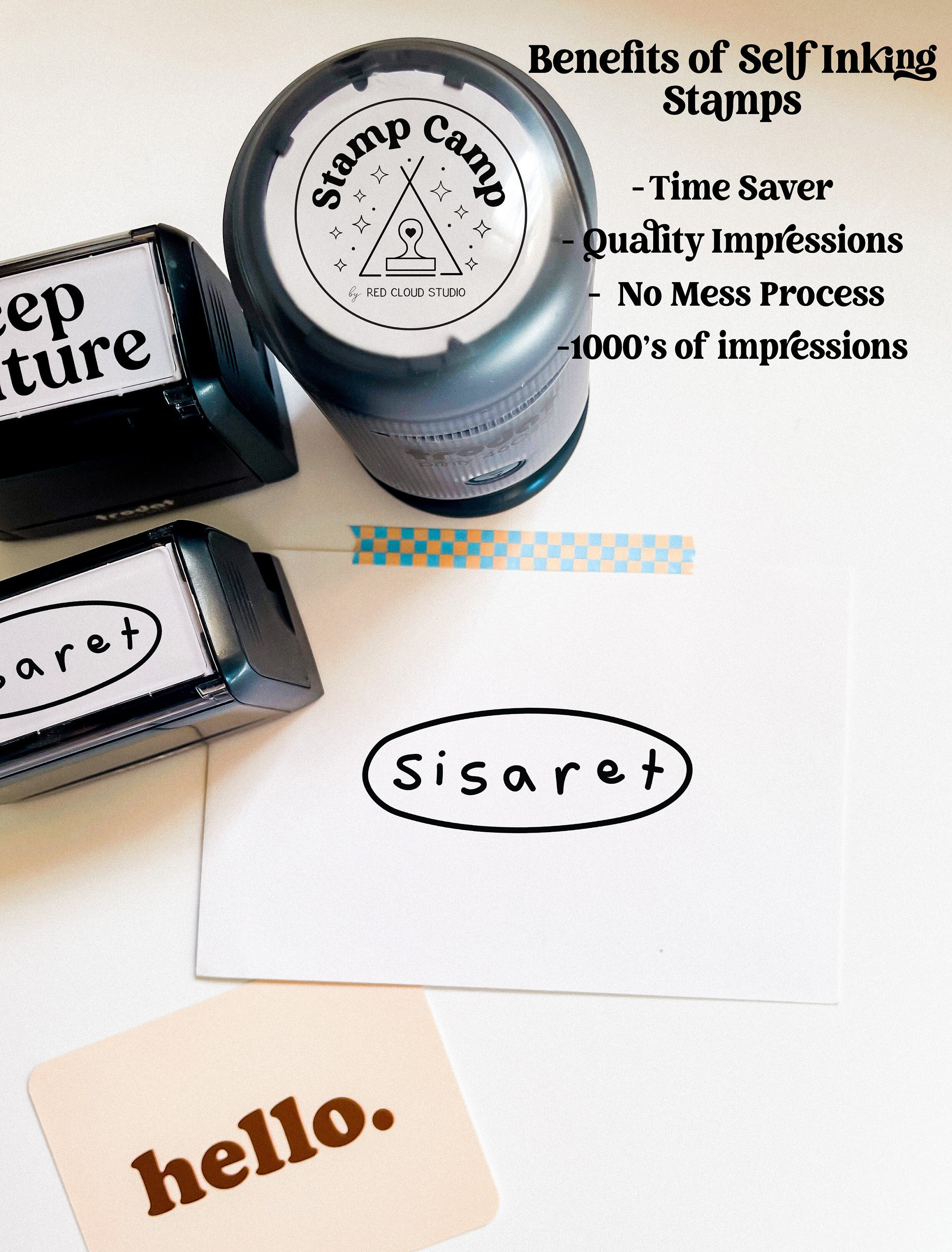 Logo Self Inking Stamp Self Inker for Business Logo Stamp - Etsy Canada