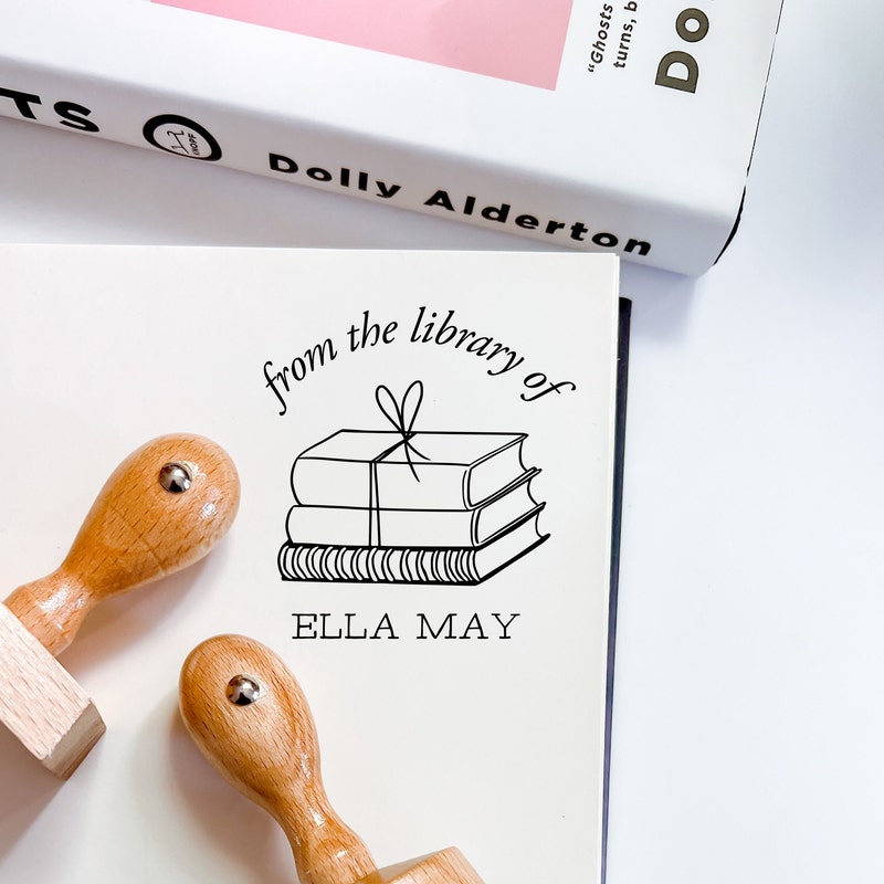 Custom Book Stamp - Etsy
