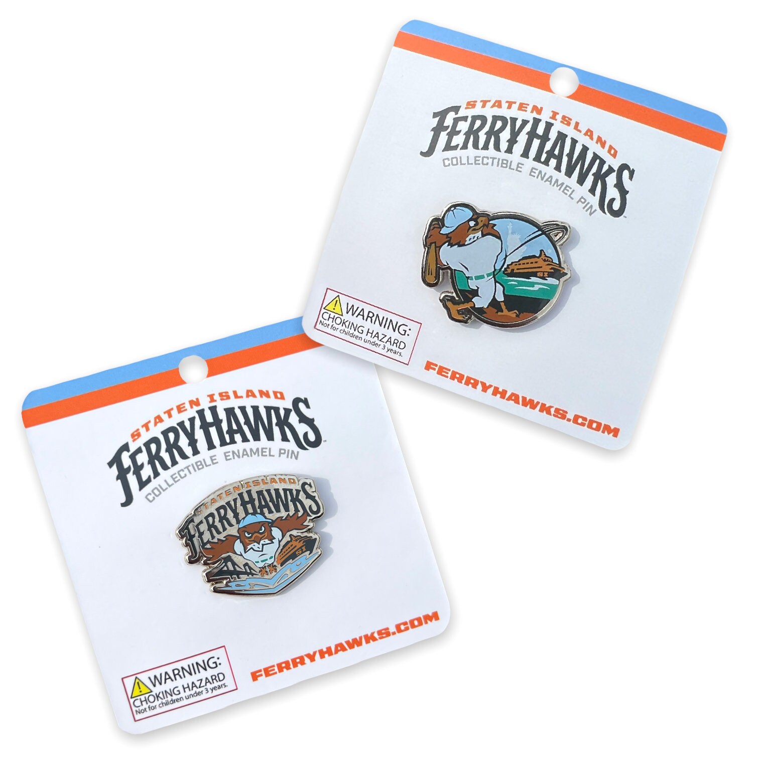 Staten Island Ferry Hawks Enamel Pins Baseball Pins Ferry - Etsy