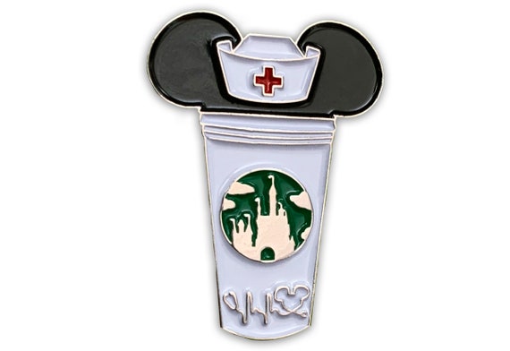 Nurse Castle Coffee Cup Pin Nursing Pins Doctor Pins | Etsy