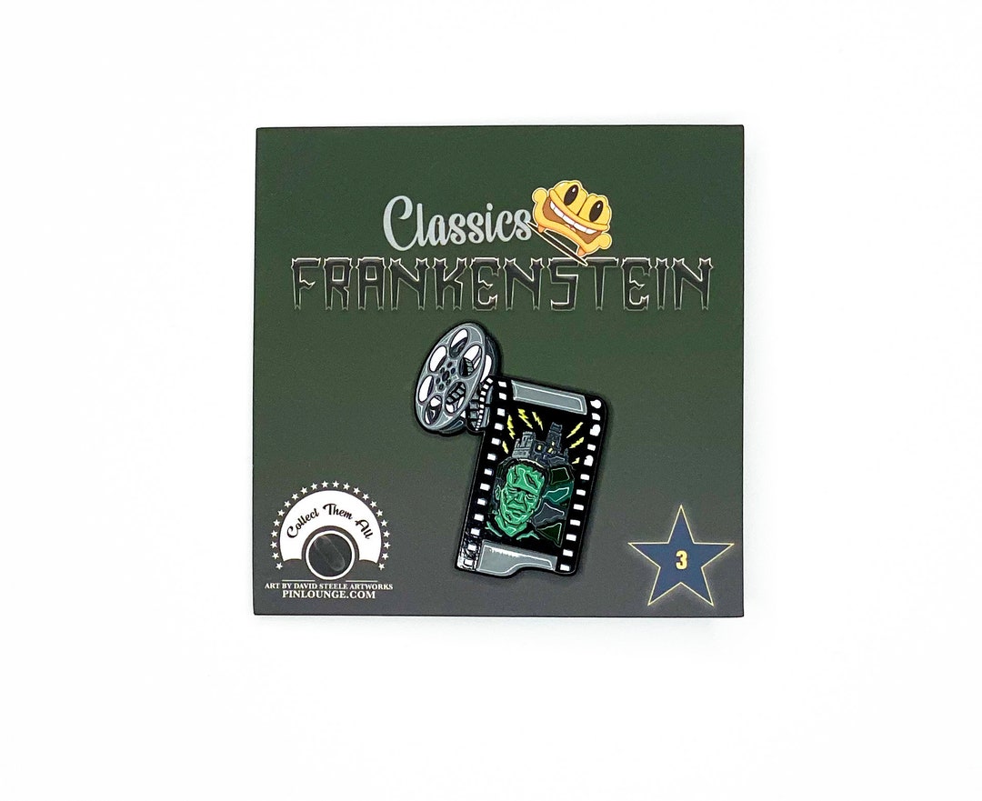 Frankenstein Enamel Pin | Monster Pins | Classic Pin | Couch Classics ...