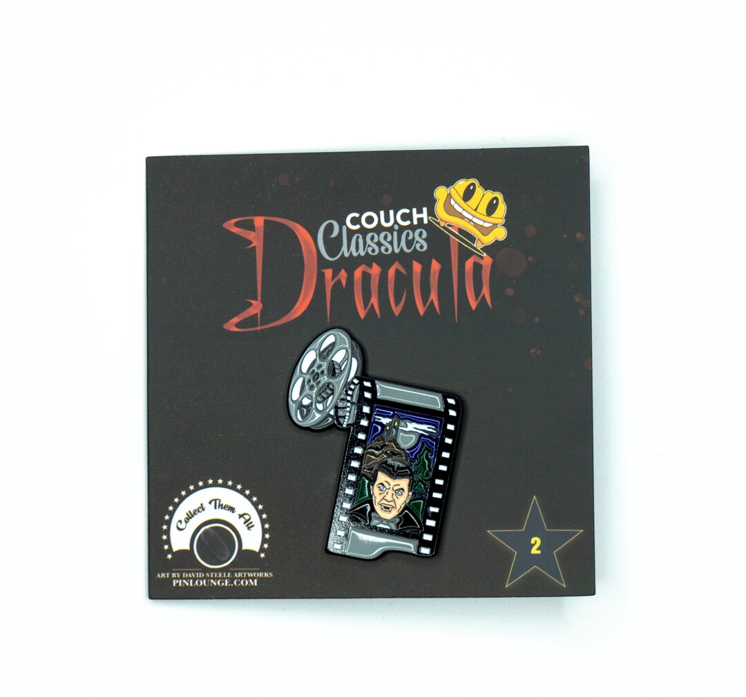 Dracula Enamel Pin | Vampire Pins | Classic Pin | Couch Classics Pin ...