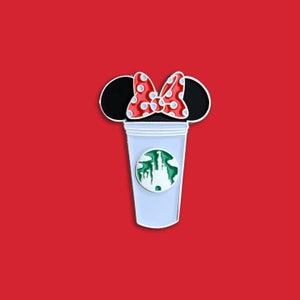 Minnie Castle Coffee Cup Pin | Disney Themed Pins | Minnie Mouse Pins ...