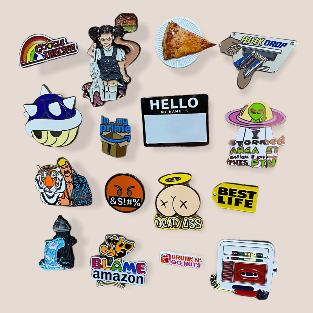Enamel Pins multiple Styles Lapel Pins Nostalgia Pins - Etsy