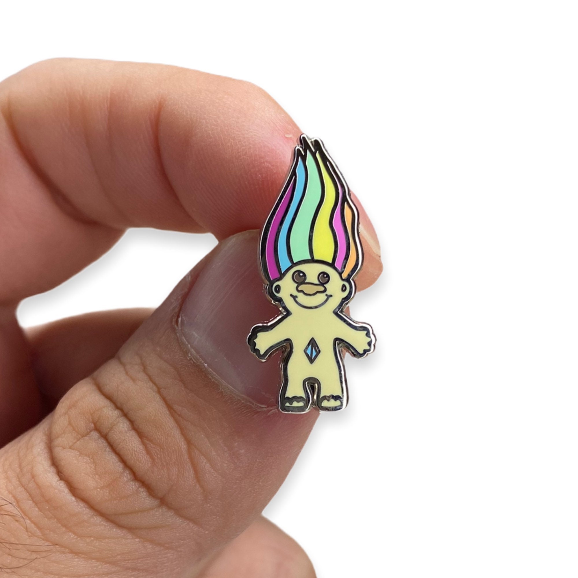 Troll Enamel Pin Old Toys Pins Toy Pins Nostalgia Pin - Etsy