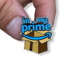 In My Prime Pin | Amazon Pins | Shopping Pin | Amazon Enamel Pin ...