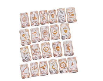 Set of 22 Major Arcana Tarot Enamel Pins - Etsy