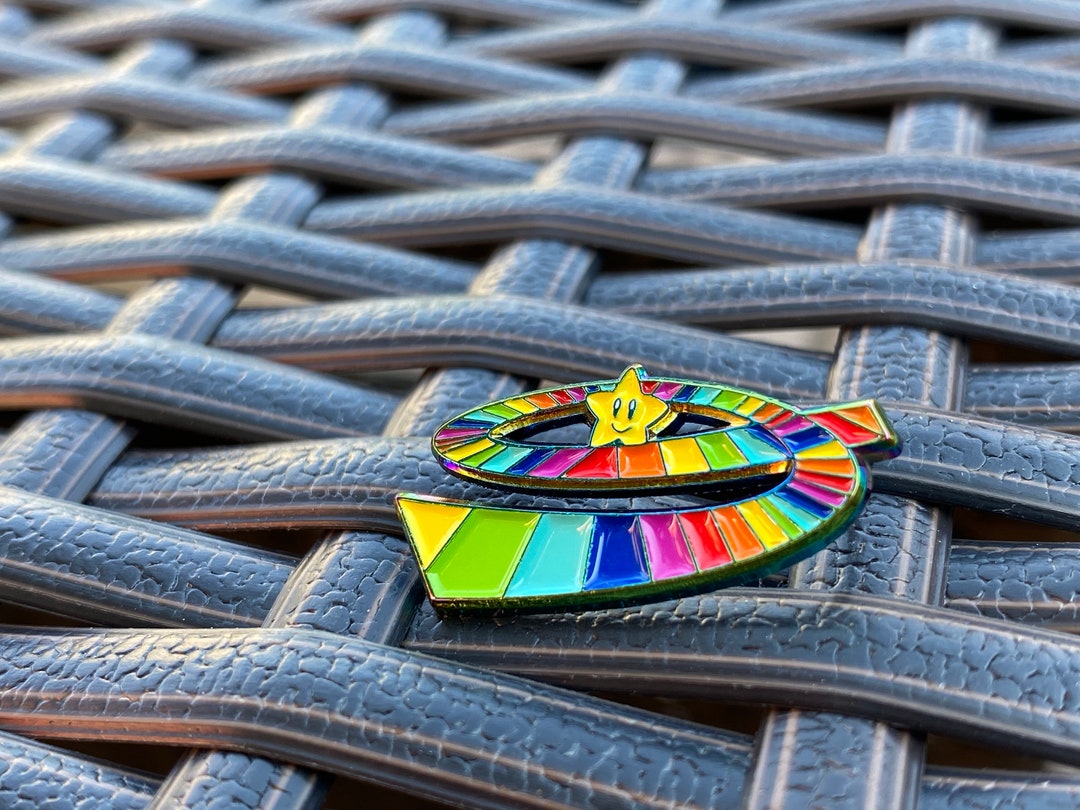Rainbow Road Star Enamel Pin Pins Rainbow Pins - Etsy