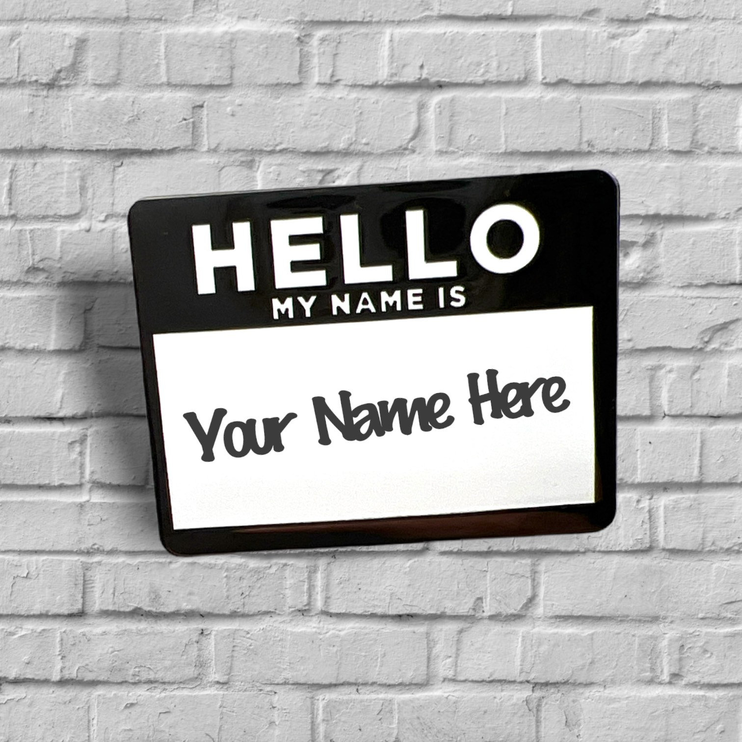 Hello My Name is Pin (with Dry Erase Board) - Etsy