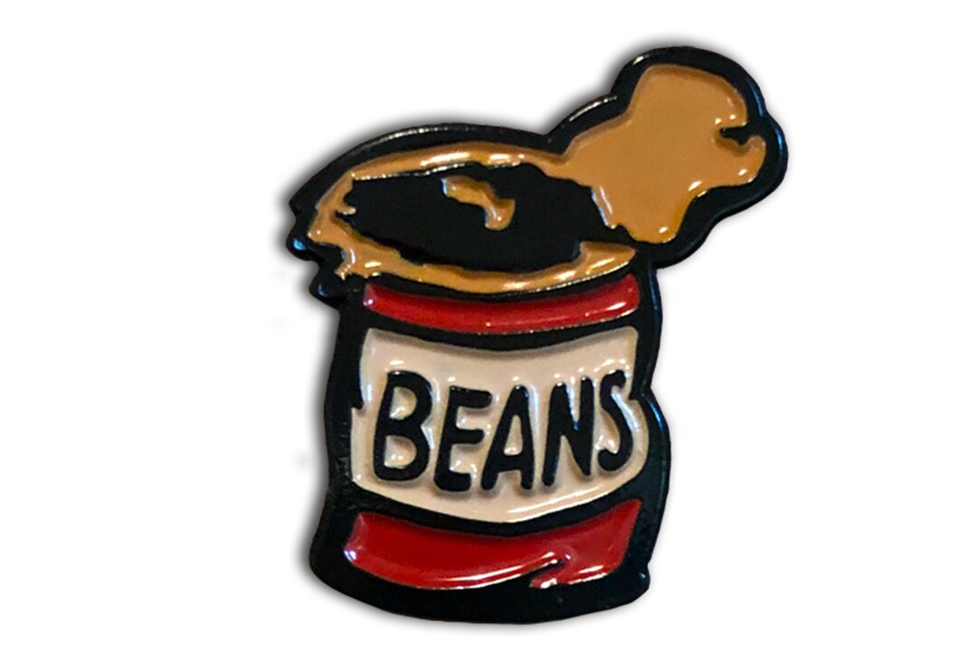 Can of Beans Enamel Pin | Food Pins | Beans Pins | Cartoon Pins - Etsy