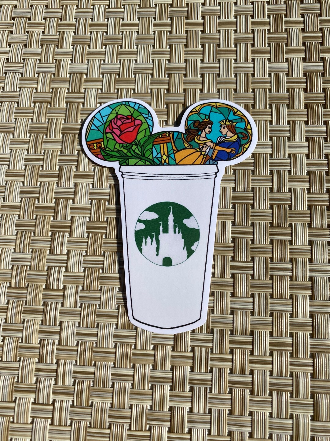 Belle Castle Cup Sticker Belle Castle Cup Vinyl Sticker Belle Coffee ...