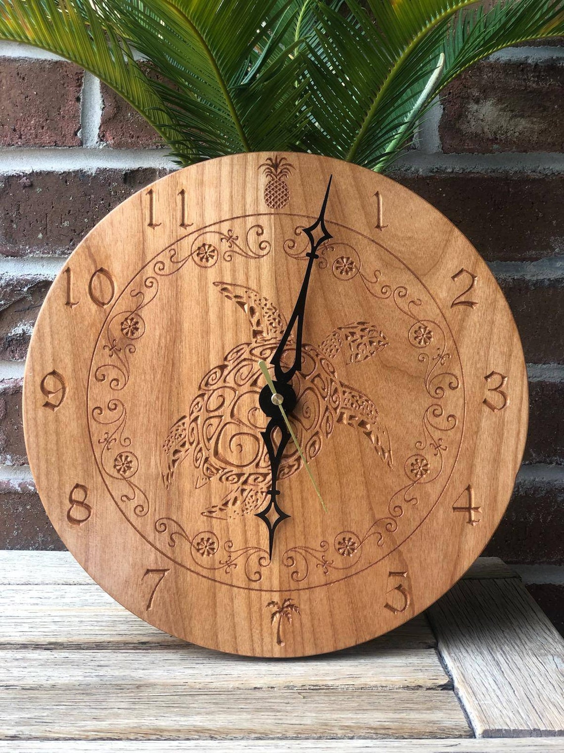 Hawaiian clock custom clock clock | Etsy